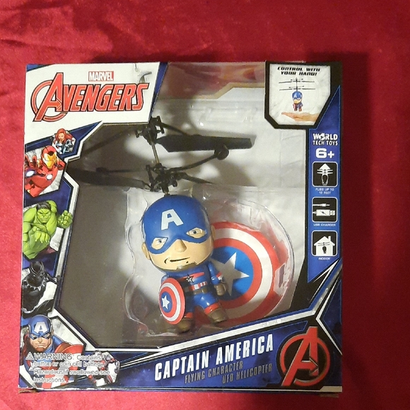 Marvel | Toys | Marvel Avengers Captain America Flying Hero Toy | Poshmark